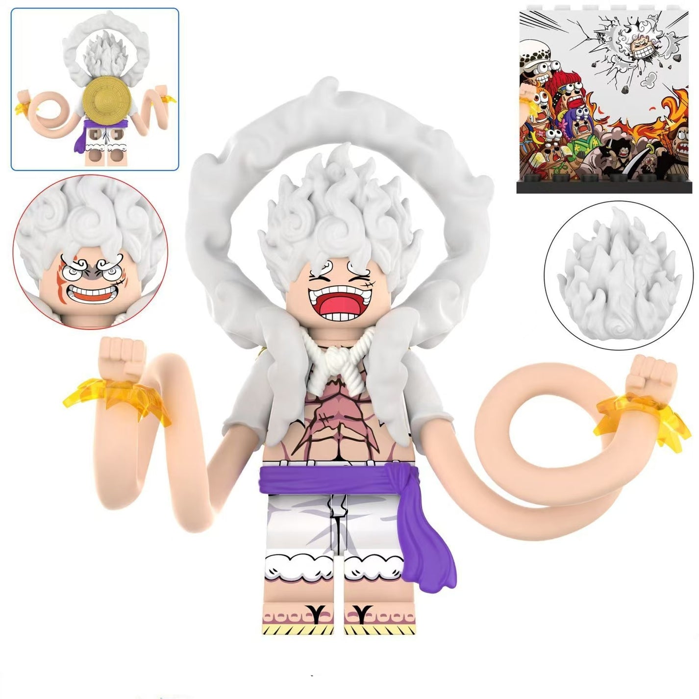 Rubber Luffy Building Block Mini Figure – Bearlovesonepiece