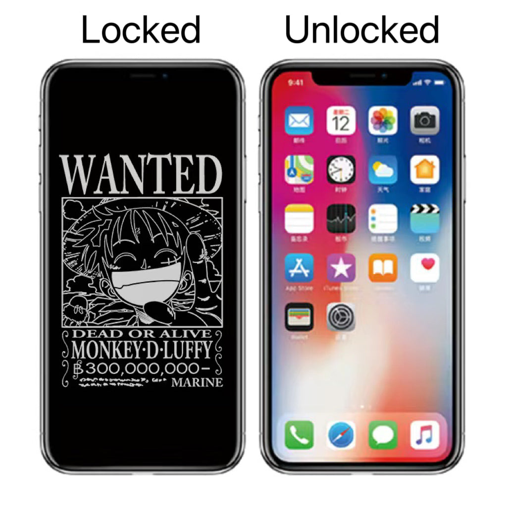 Straw Hat Pirates Wanted Poster iPhone Screen Protector – Bearlovesonepiece